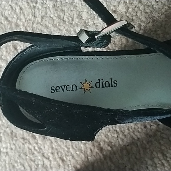 Seven Dials | Shoes | Seven Dials Black Naomi Twopiece Platform ...